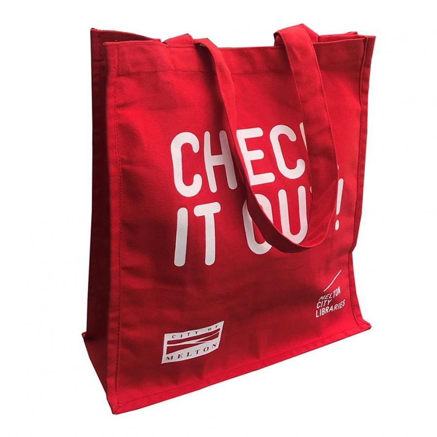 Large Canvas Library Bag